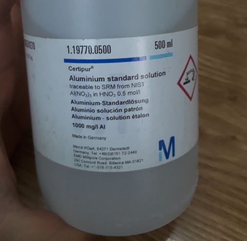 Dung dịch chuẩn Aluminium standard solution, Hãng Merk - Thiết bị Hà Nội