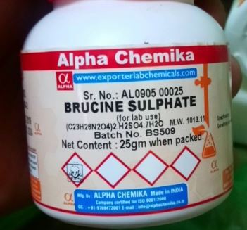 Hóa chất BRUCINE SULPHATE, Hãng Alpha chemika - Thiết bị Hà Nội